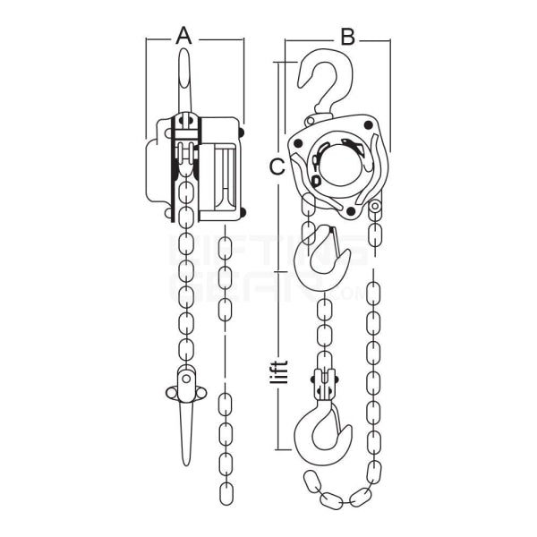 KITO M3 Chain Block - Lifting Gear AU