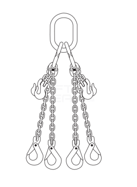 Grade 100 Chain Sling- 4 Leg - Lifting Gear AU