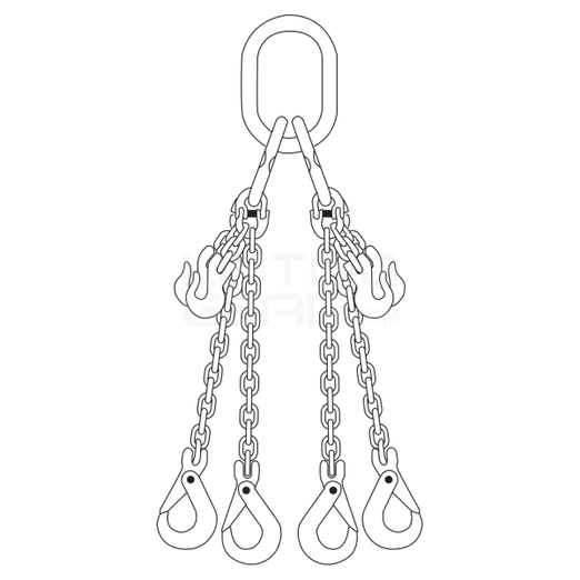 Grade 80 Chain Slings - 4 Leg - Lifting Gear AU