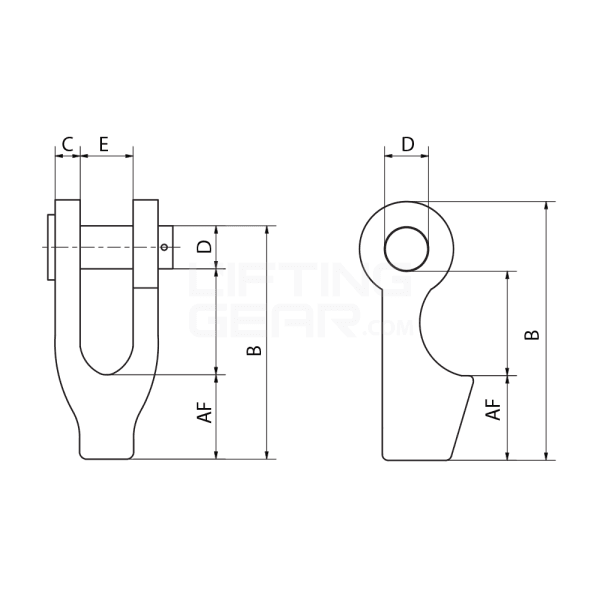 Townley Wedge Sockets- Open Type - Lifting Gear AU